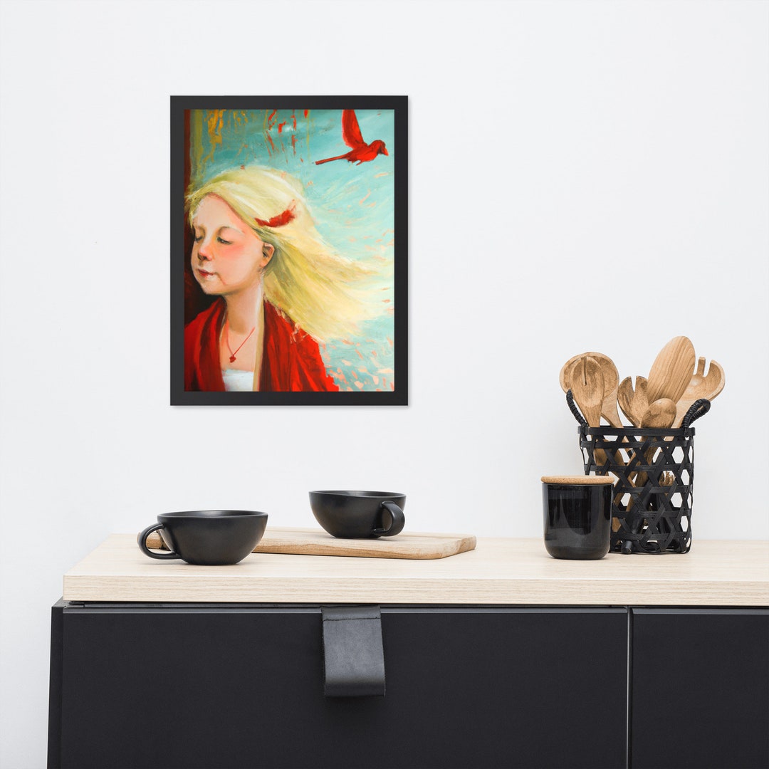 Colleen and the Cardinal Framed Poster - Etsy