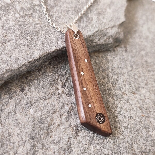 Wood Pendant Necklace - Etsy