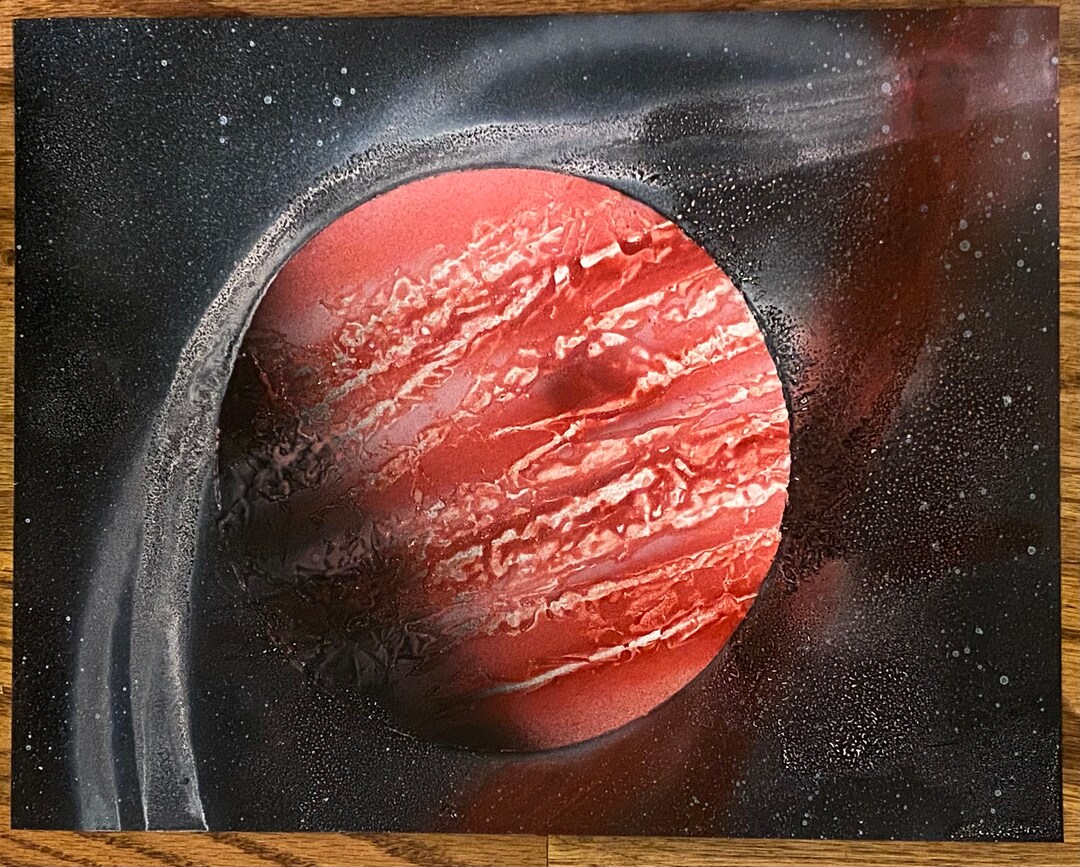 The Red Giant - Original Painting (aka 'red Spot Jupiter') - Etsy