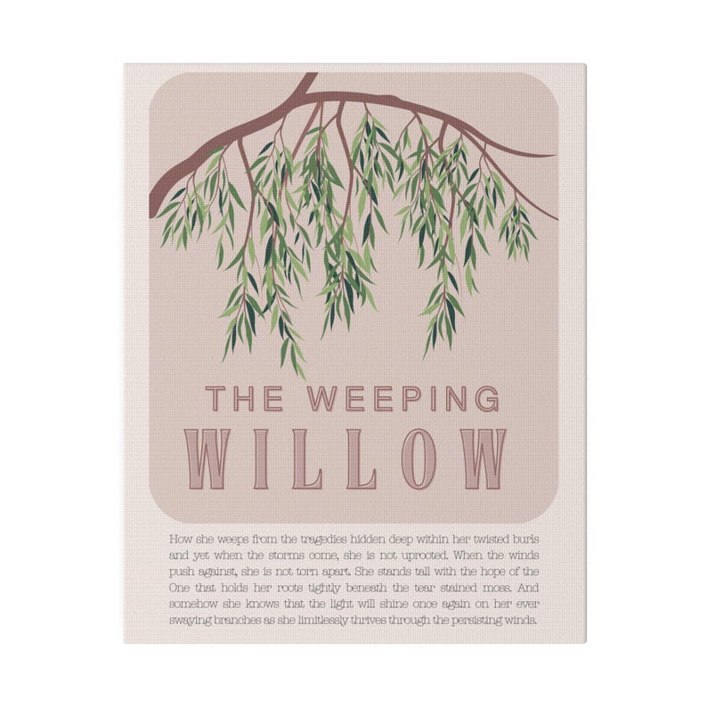 Willow Tree Poem Wall Art Christian Decor Minimalist - Etsy