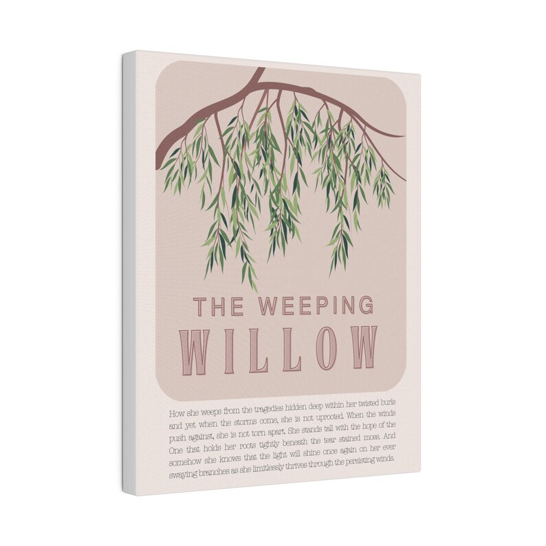 Willow Tree Poem Wall Art Christian Decor Minimalist - Etsy