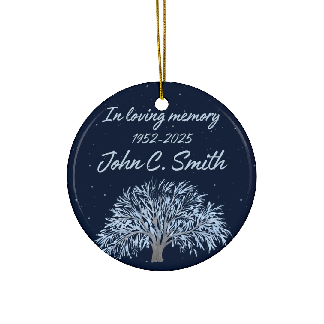 Personalized Memorial Ornament, in Loving Memory, Willow Tree Design - Etsy