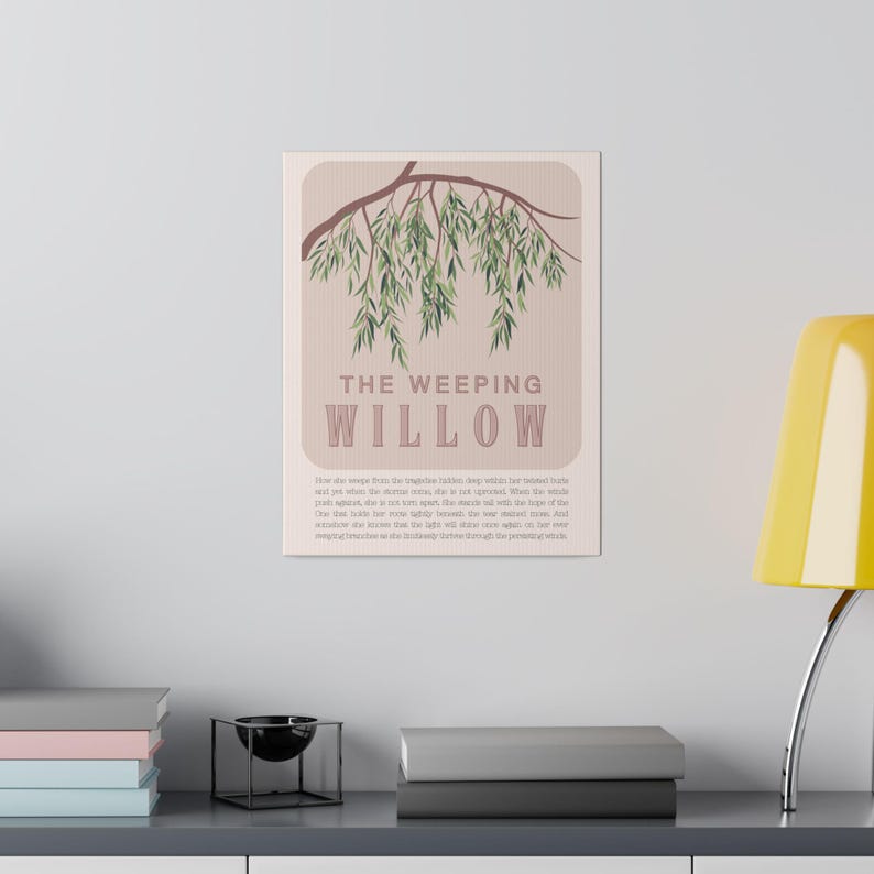 Willow Tree Poem Wall Art Christian Decor Minimalist - Etsy