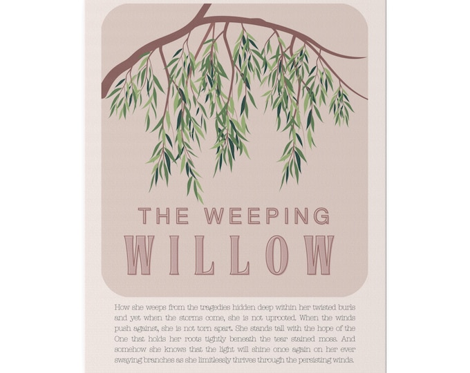 Willow Tree Poem Wall Art Farmhouse Willow Tree Custom Farmhouse Poem ...