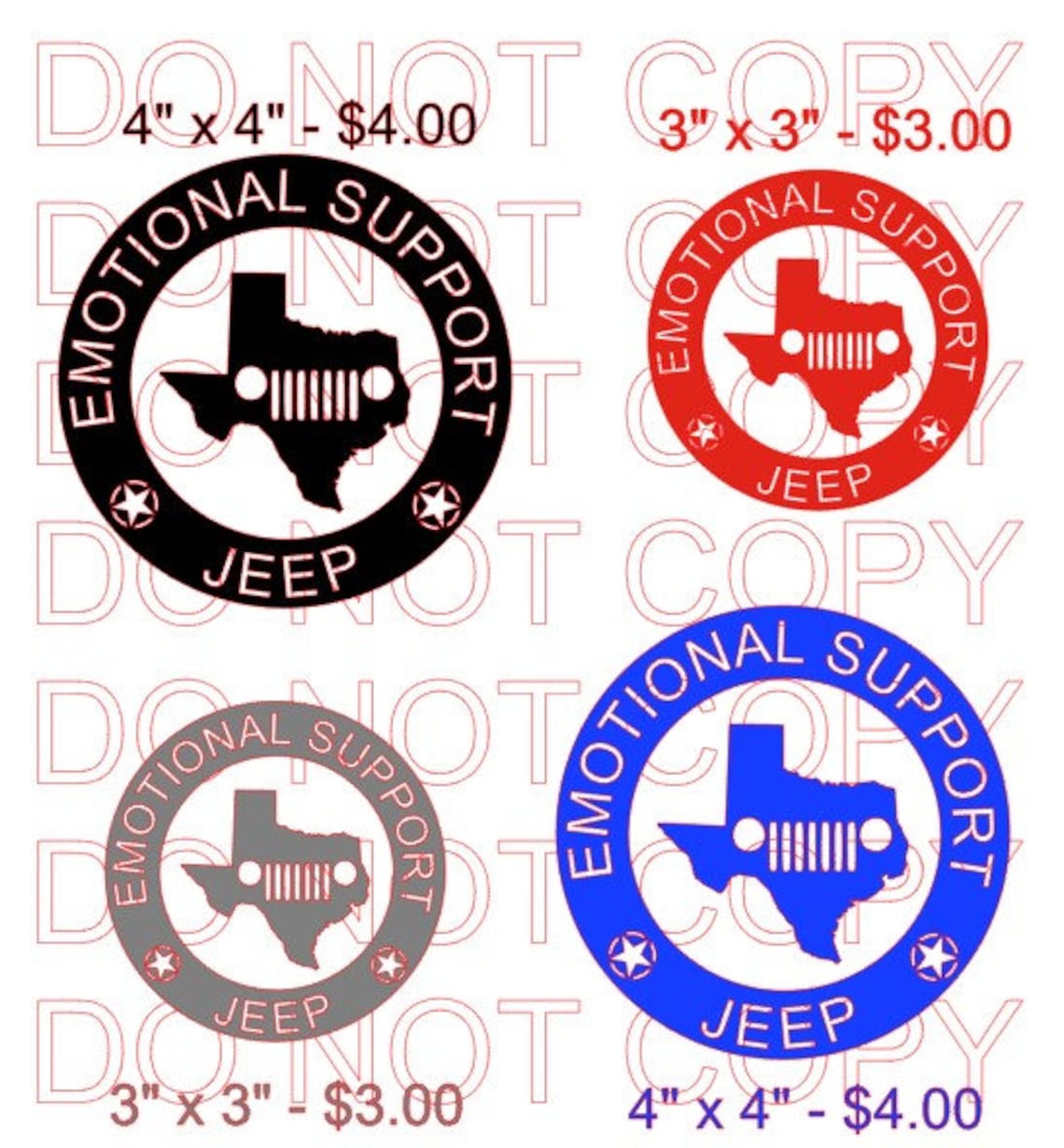 Emotional Jeep Decal (two Different Sizes and Multiple Colors) - Etsy