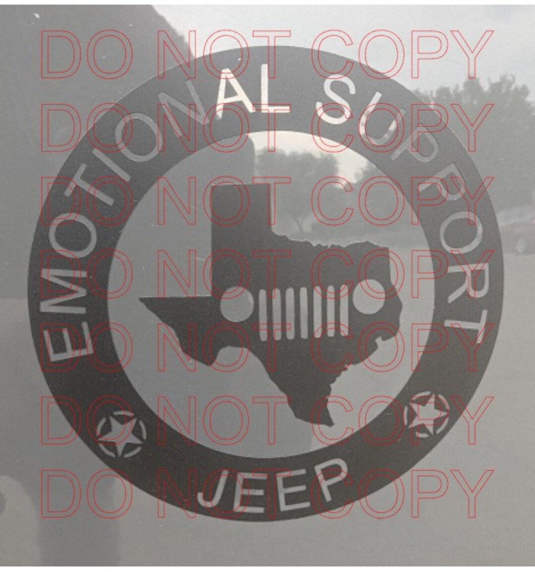 Emotional Jeep Decal (two Different Sizes and Multiple Colors) - Etsy