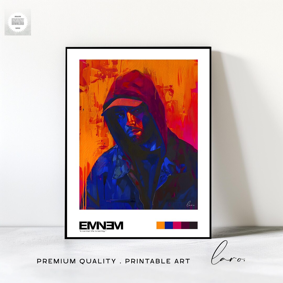 Eminem Music Poster, Eminem Abstract Art, Eminem Digitale Download ...