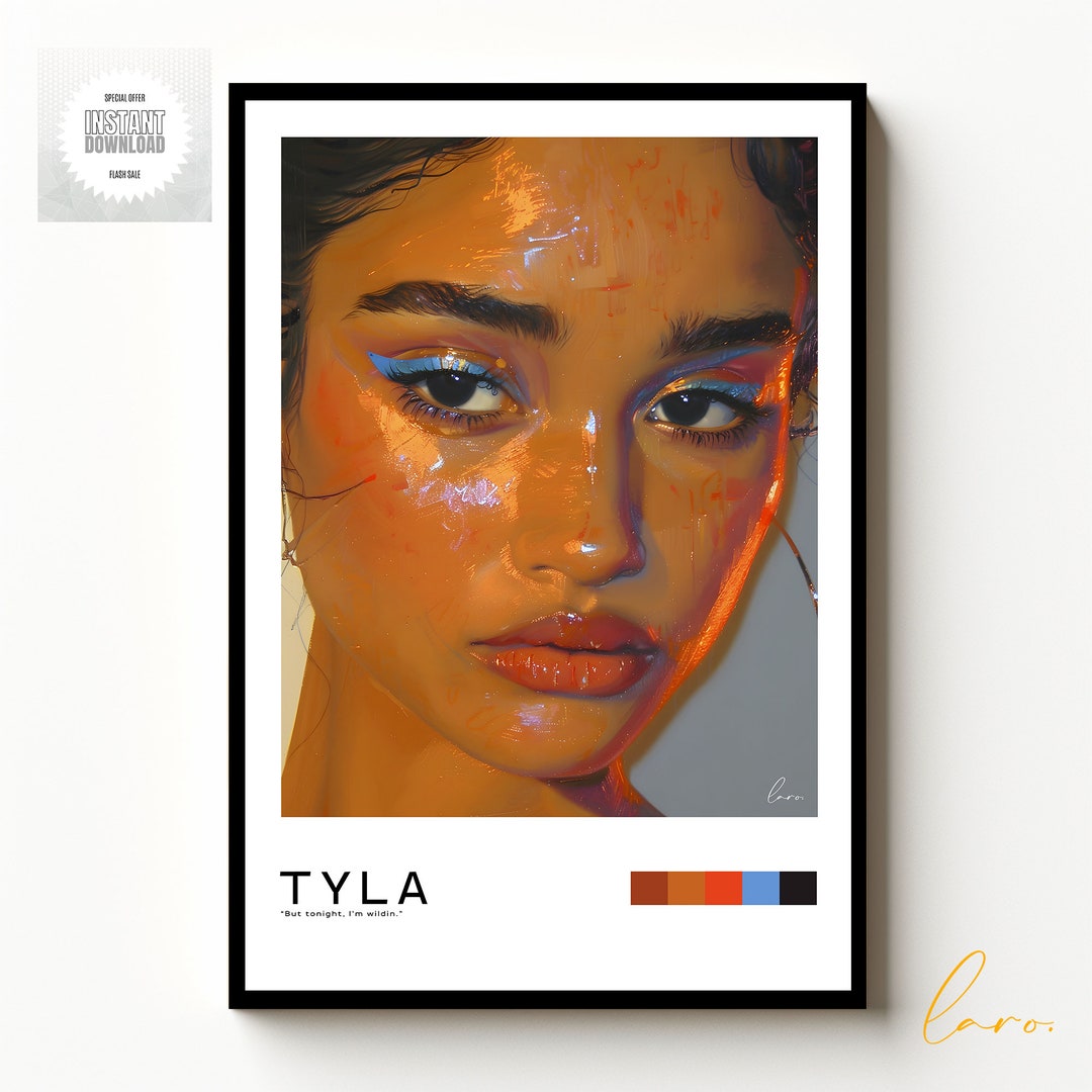 Tyla Poster Tyla Oil Painting Wall Art Print,tyla Water,black Culture ...