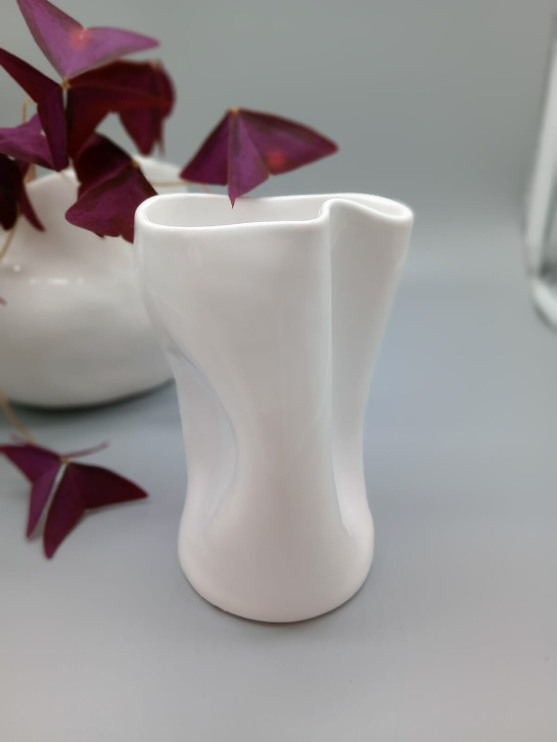 Handmade Small White Ceramic Sculpture Vase, Luxury House Artistic Vase ...
