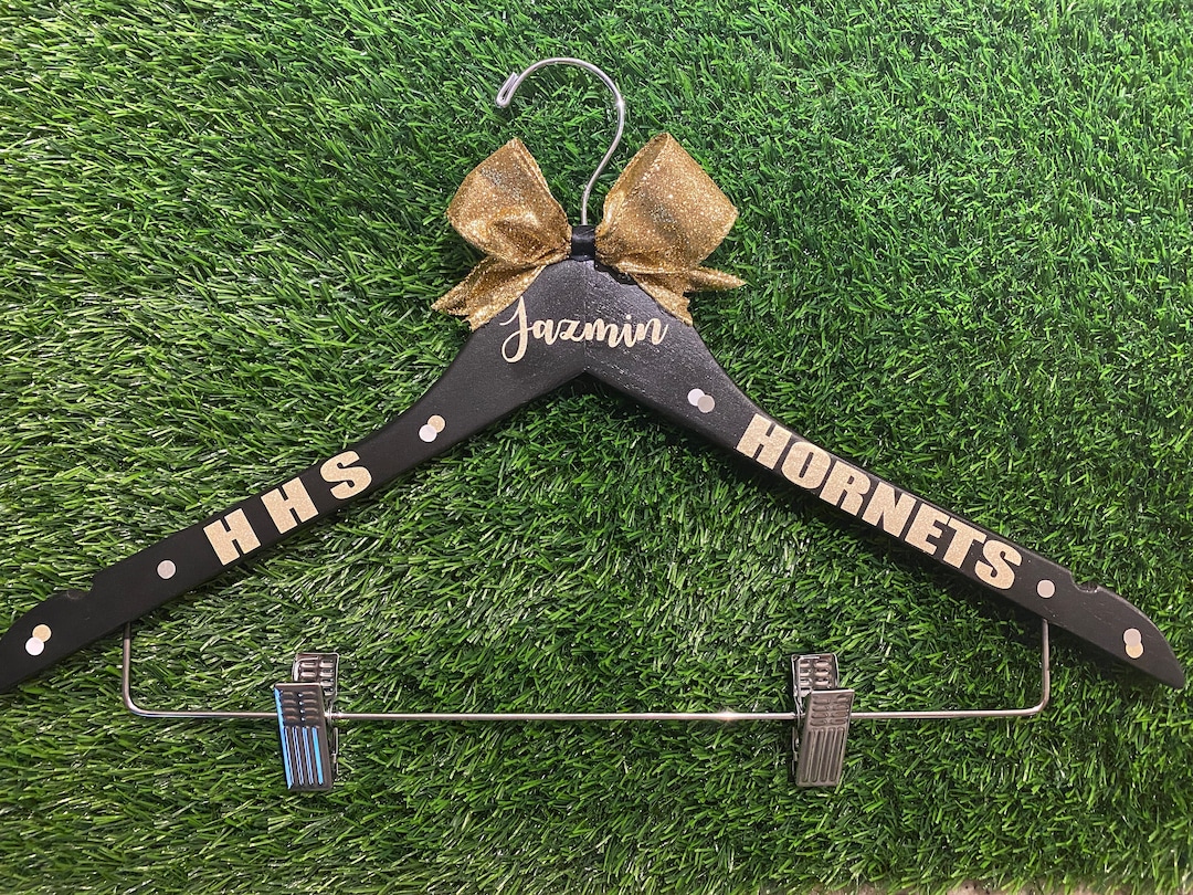 Personalized Cheer Uniform Hanger: Custom Solid Wood Gift With Team ...