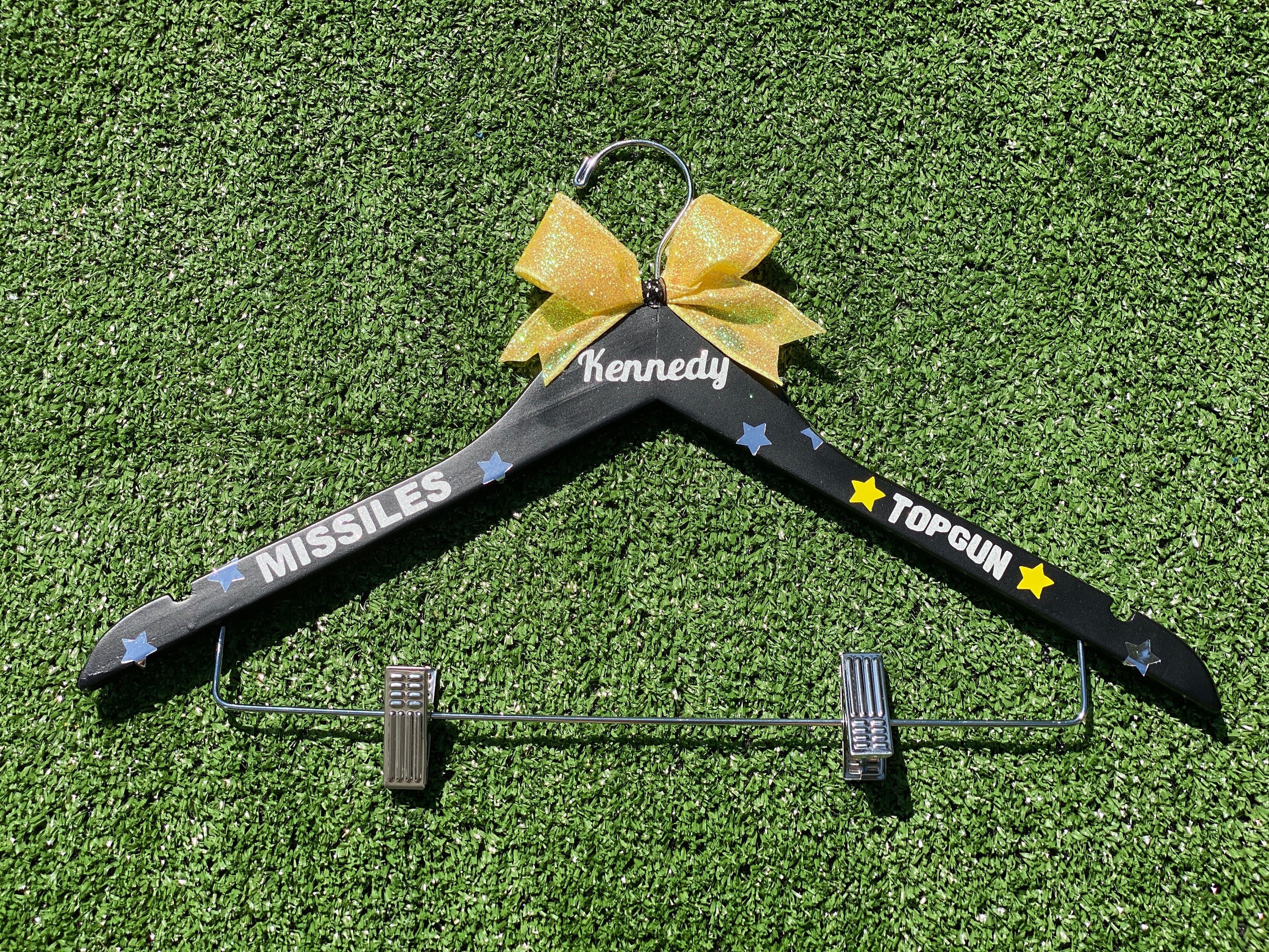 Personalized Cheer Uniform Hanger: Custom Solid Wood Gift With Team ...