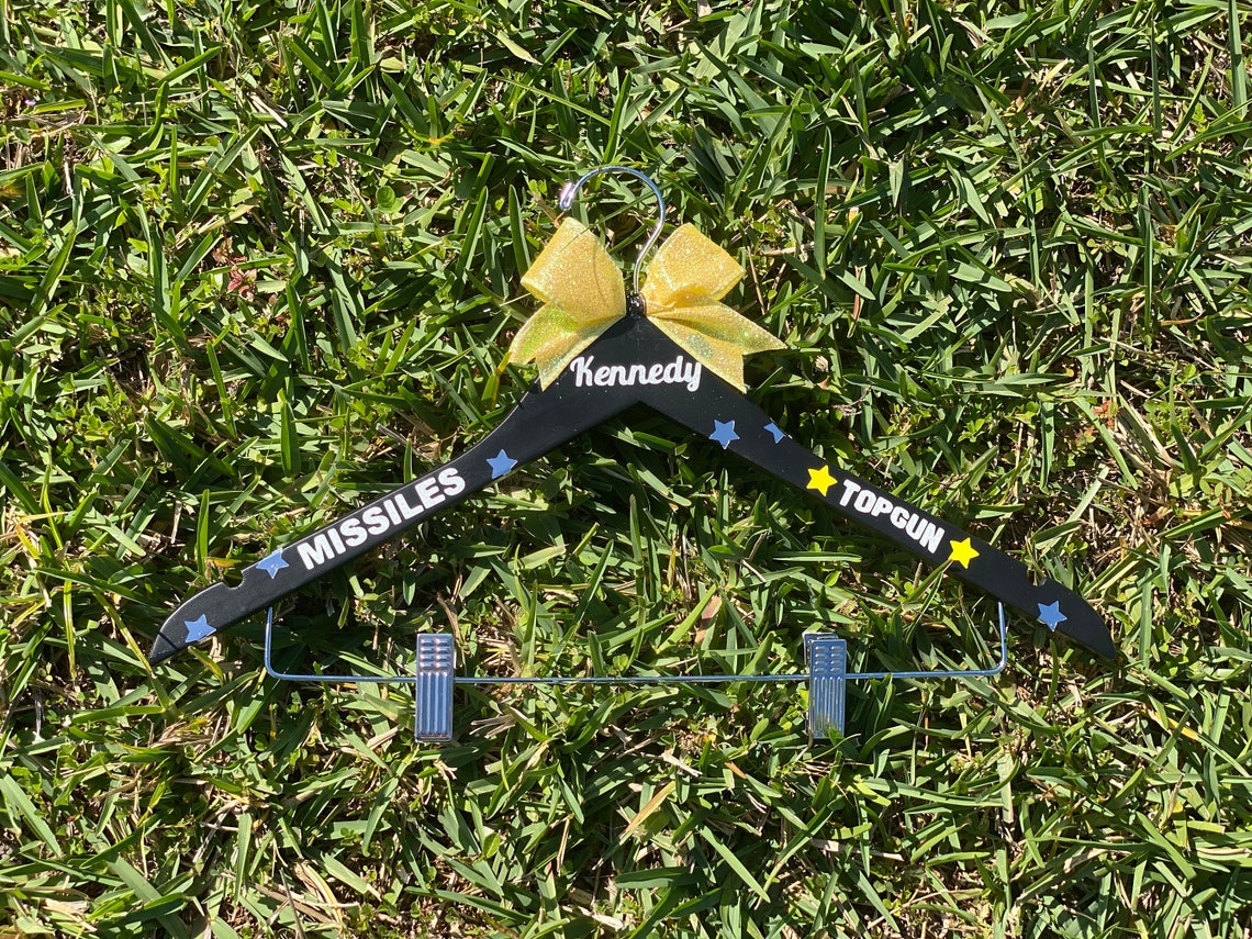 Personalized Cheer Uniform Hanger: Custom Solid Wood Gift With Team ...