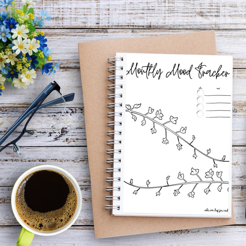 Mood Tracker Printable, Yearly Monthly Mood Planner, Circular Mood ...