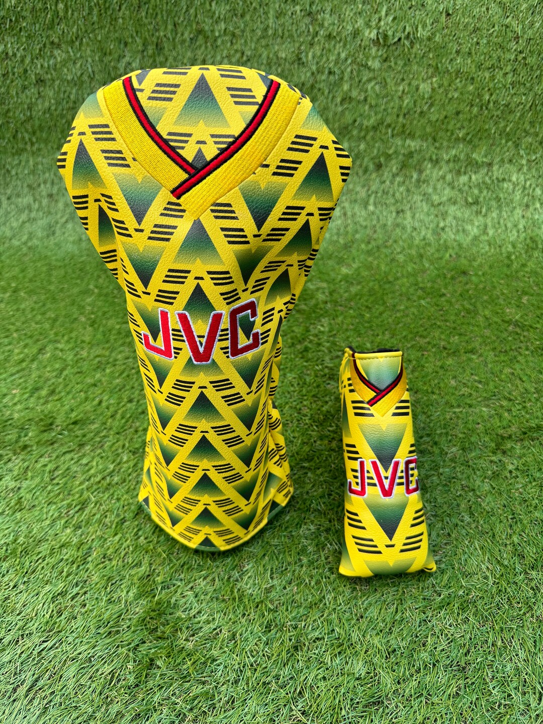 Arsenal Away - Retro Themed Driver & Blade Putter Head Cover Bundle ...