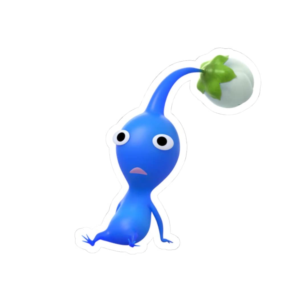 Pikmin Blue Character Kiss-cut Stickers, Pikmin Laptop Stickers, Pikmin ...