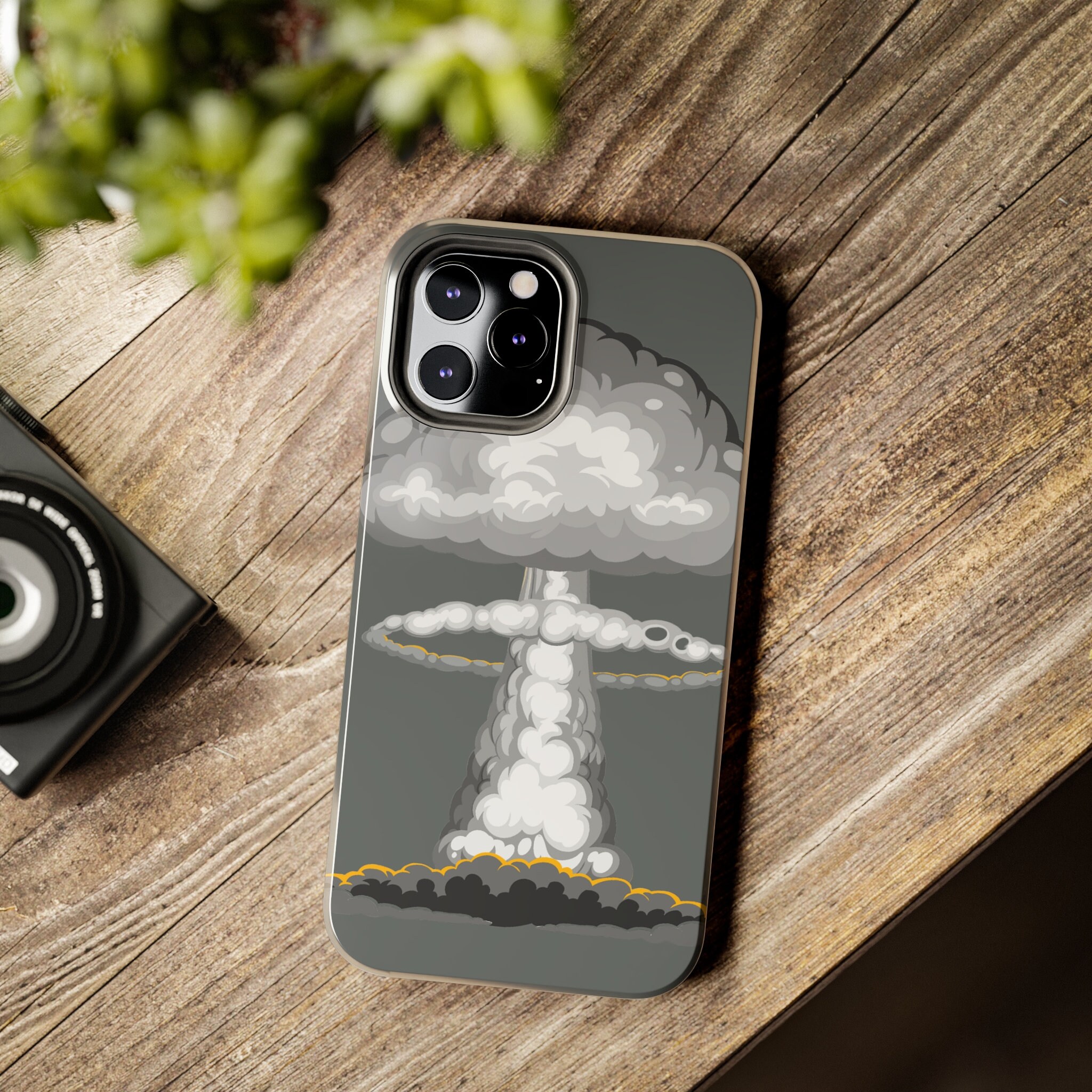 Oppenheimer Atomic Bomb Test Mushroom Cloud Tough Phone Cases Impact ...