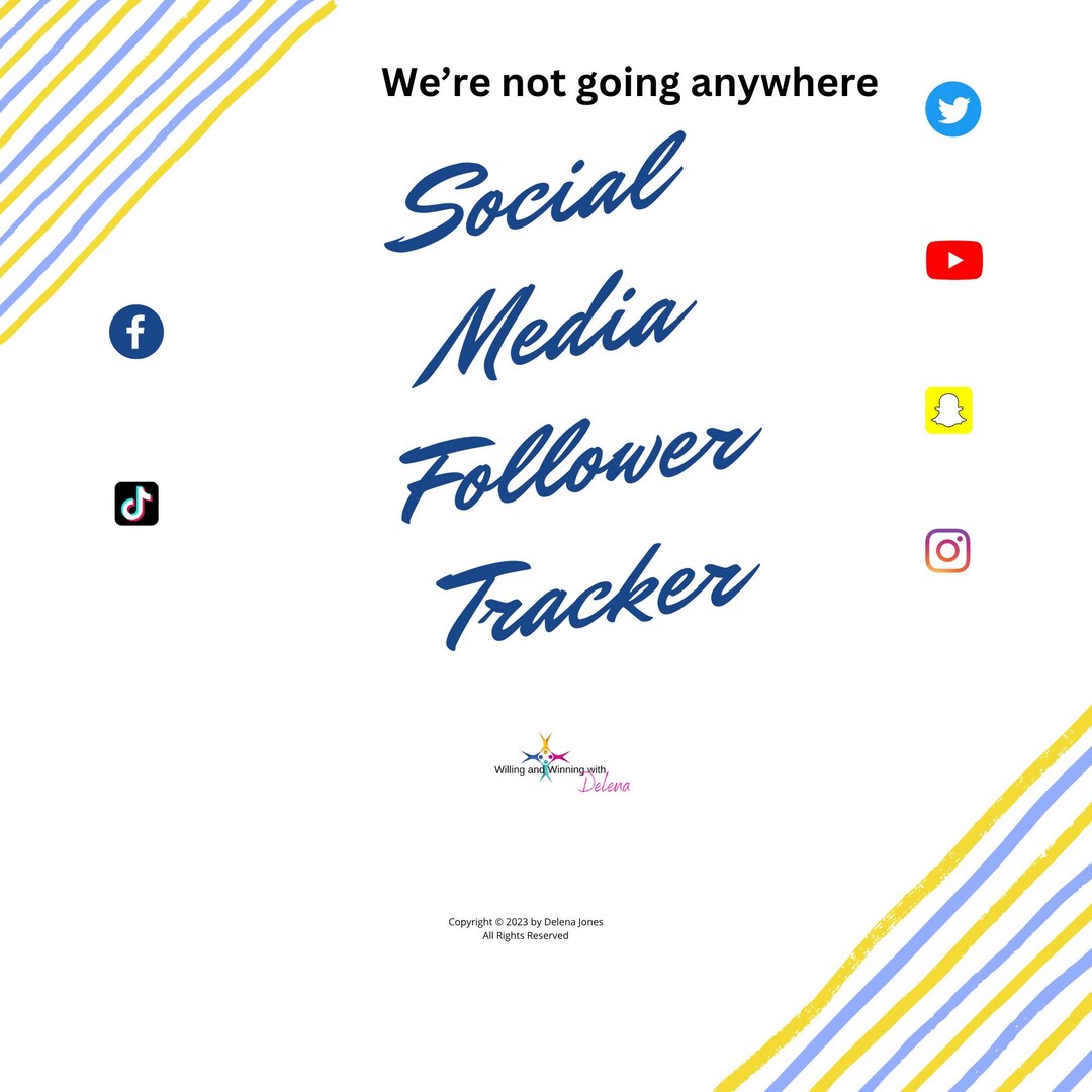 Social Media Follower Tracker - Etsy