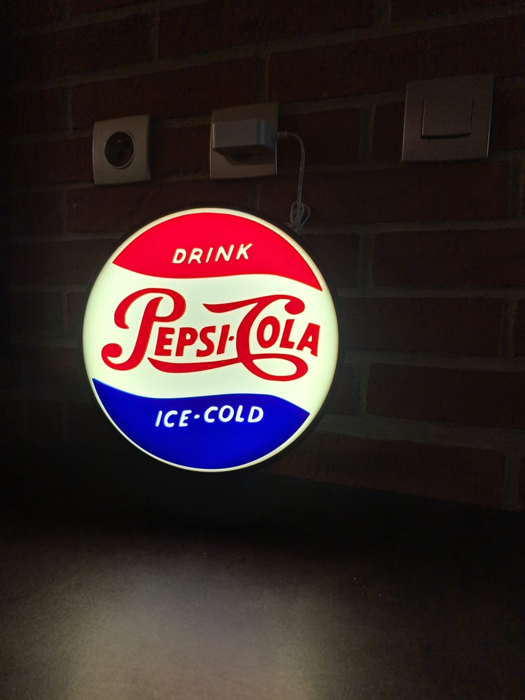 Vintage Pepsi LED Lamp 3D Printing - Etsy