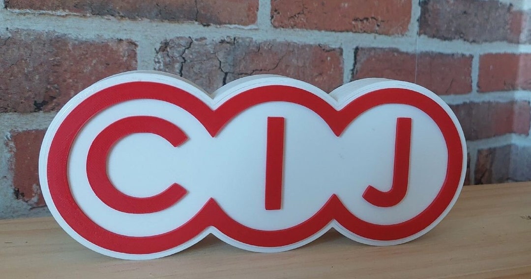 Miniature Automobile CIJ Logo Lamp 3D Printing - Etsy