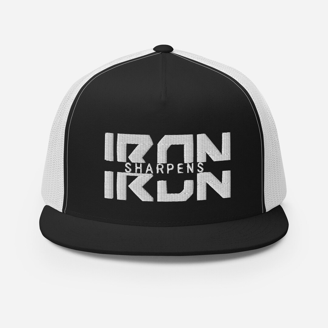 Iron Sharpens Iron Embroidered Trucker Cap - Etsy