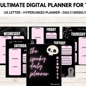 The Spooky Weekly Planner - Etsy
