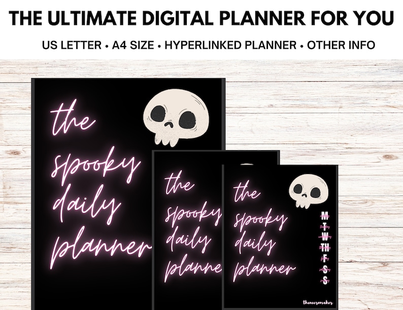 The Spooky Weekly Planner - Etsy