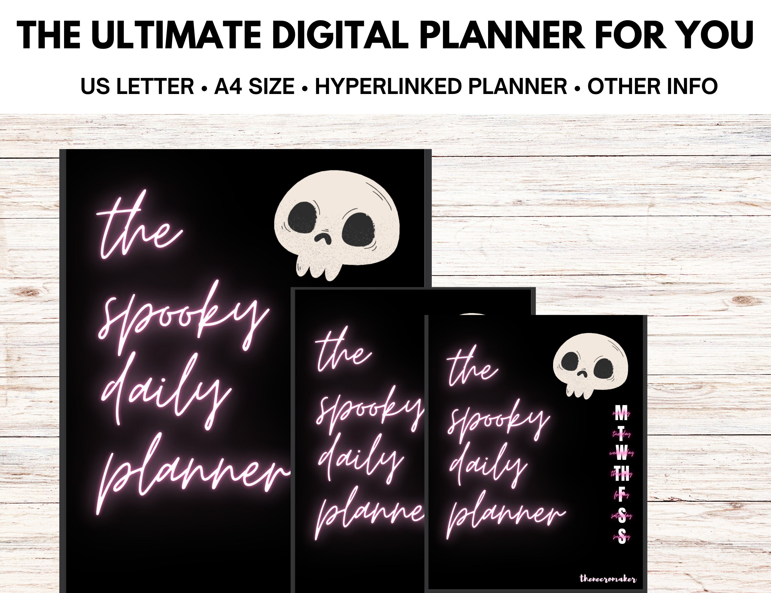 The Spooky Weekly Planner - Etsy