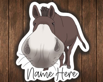 Customizable Horse Sticker Personal Decal Gift for Equestrian - Etsy