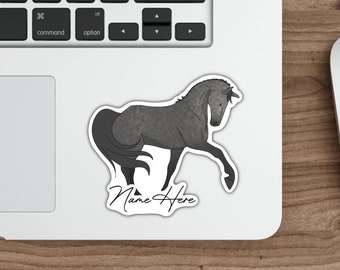 Customizable Horse Sticker Personal Decal Gift for Equestrian Handmade ...