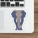 Elephant Sticker African Elephant Vinyl Decal Water Bottle Sticker ...