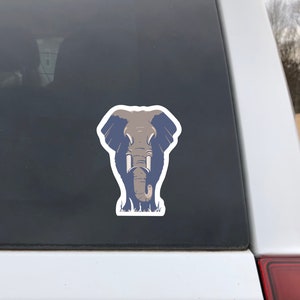 Elephant Sticker African Elephant Vinyl Decal Water Bottle Sticker ...