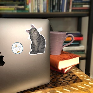 Cat Customizable Sticker Personal Decal Gift for Cat Lover Handmade ...