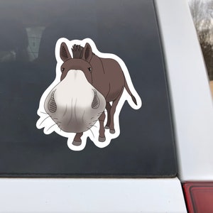Customizable Donkey Sticker Personal Decal Gift for Farm Handmade ...