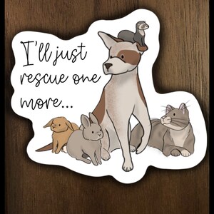 Pets Rescue Sticker Animal Rescue Decal Dog Adoption Foster Cats Decal ...