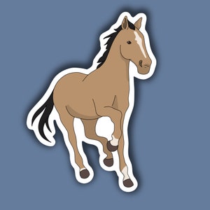 Customizable Horse Vinyl Personal Sticker Decal Gift for Equestrian ...