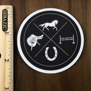 English Jumper Equestrian Design - Vinyl Sticker- Horse - Water ...