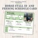 Editable Stall Card Template for Horse Shows With Logo and Photo ...