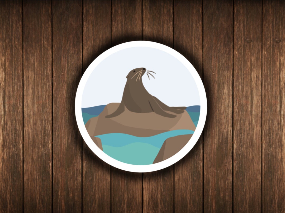 Sea Lion Sticker Wildlife Decal Sea Lion Zookeeper Handmade Vinyl Decal ...