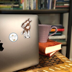 Customizable Head Tilt Horse Sticker Personal Decal Gift for Equestrian ...