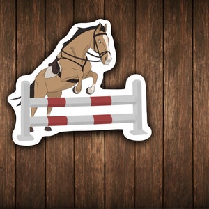 Customizable Animation English Jumper Horse Sticker Personal Jumping ...