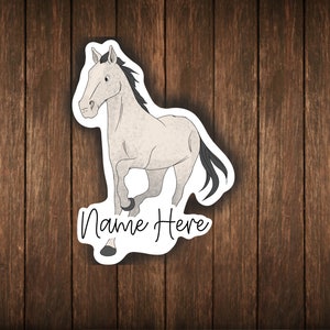 Customizable Animation Horse Sticker Personal Decal Cartoon Horse Gift ...