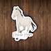 Customizable Animation Horse Sticker Personal Decal Cartoon Horse Gift ...