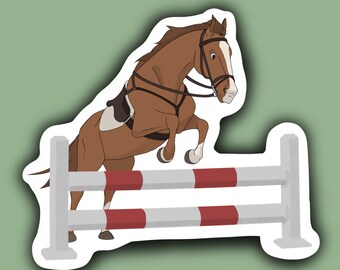 Customizable Cute Horse Sticker Personal Decal Gift for Equestrian ...