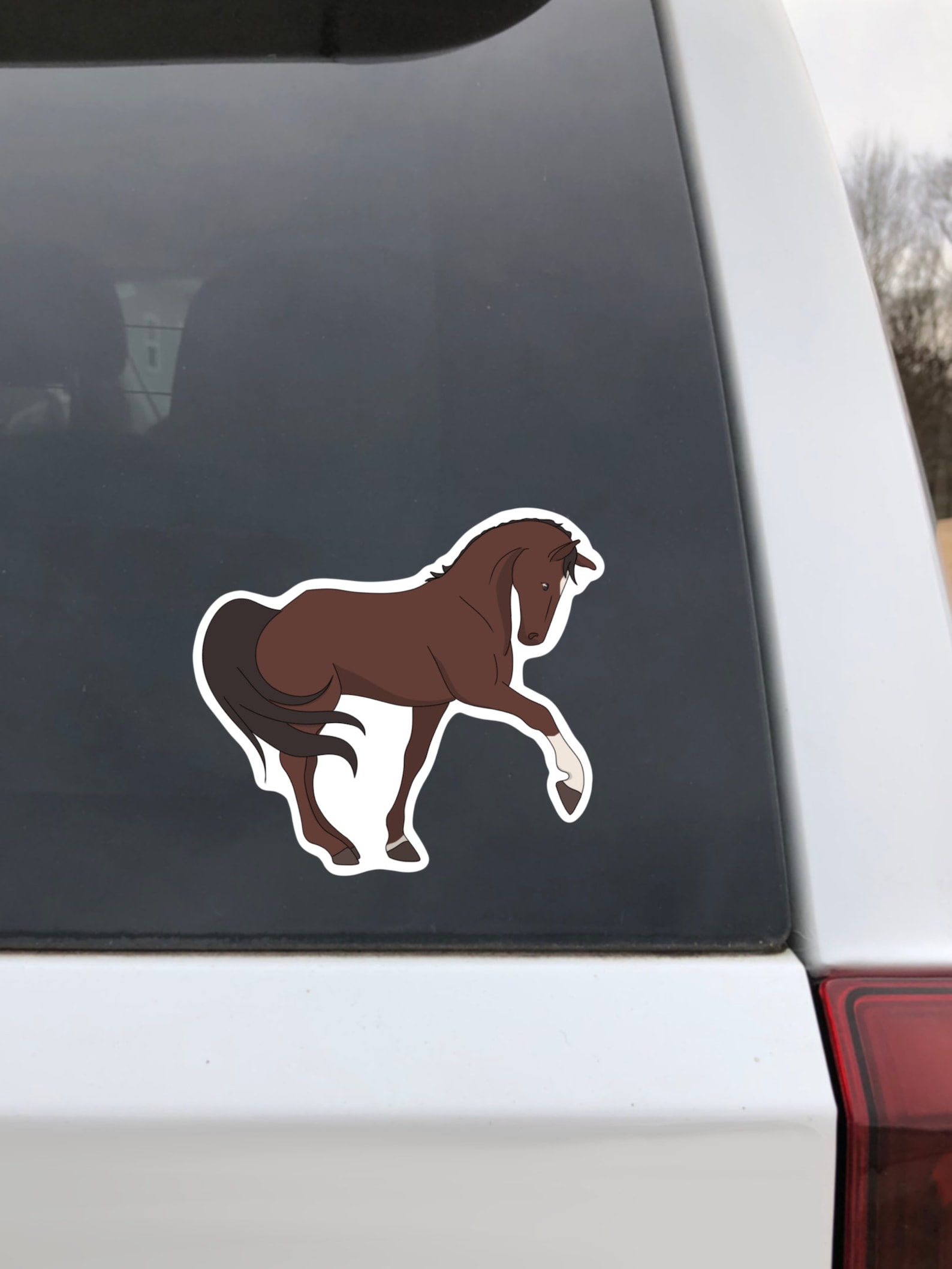 Customizable Horse Sticker Personal Decal Gift for Equestrian Handmade ...