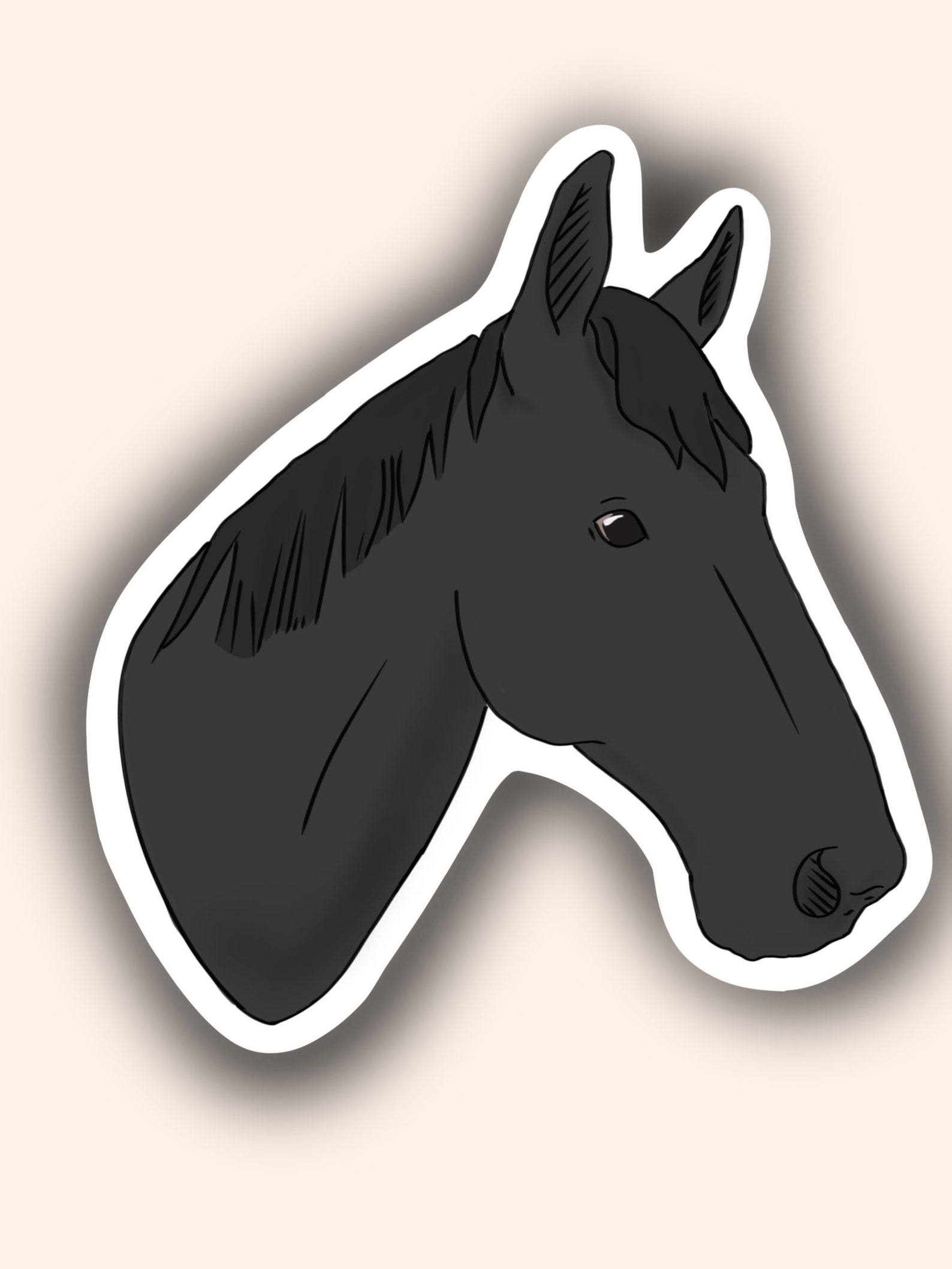 Customizable Horse Sticker Personal Decal Gift for Equestrian - Etsy