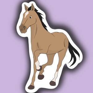 Customizable Animation Horse Sticker Personal Decal Cartoon Horse Gift ...