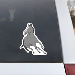Customizable Galloping Horse Sticker Personal Decal Gift for Equestrian ...