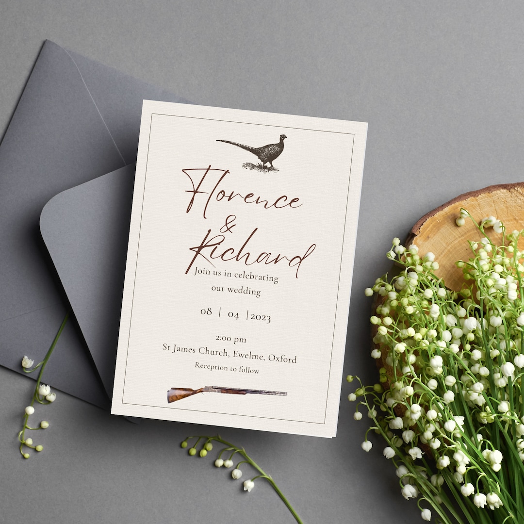 Shotgun Wedding Invitation | DIY Wedding Invites | Country Wedding - Etsy