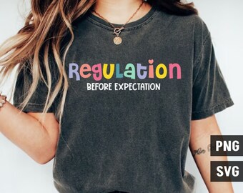 Regulation Before Expectation SVG, Autism Awareness SVG, Special ...