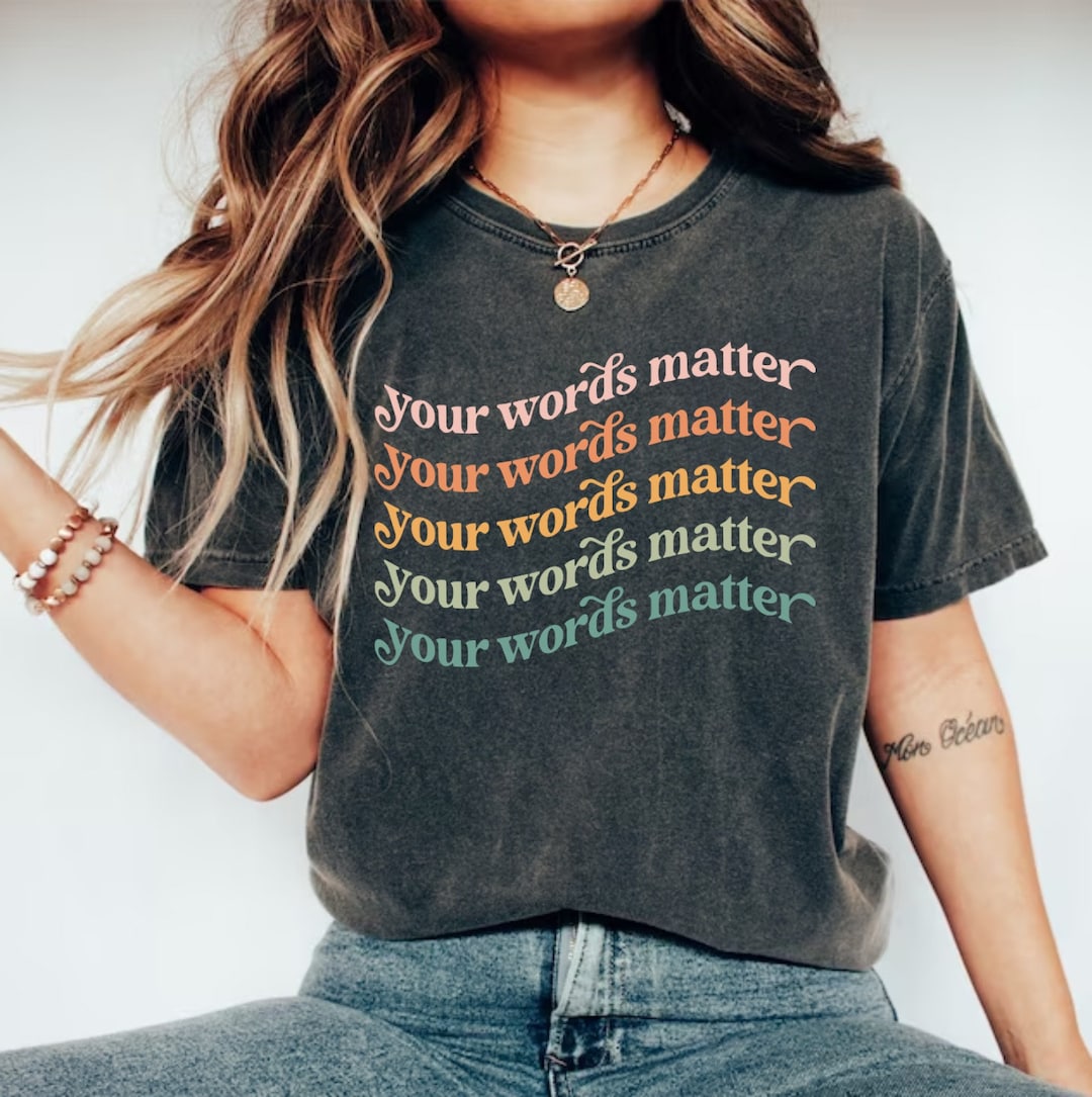 Your Words Matter SVG PNG, Speech Therapist Sublimation, Language Pathologist SVG - Etsy